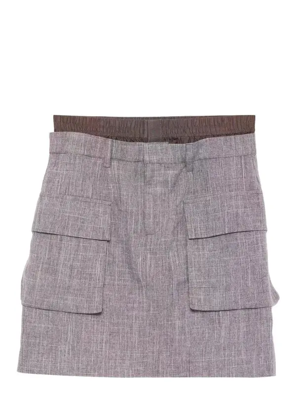 BLAKLACE Cargo Skirt - Grey