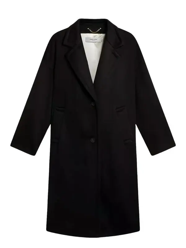 GOLDEN GOOSE Single-breasted Welt-pocket Coat - Black