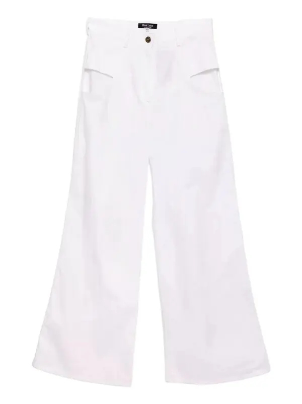 BLAKLACE Open-pocket Trousers - White
