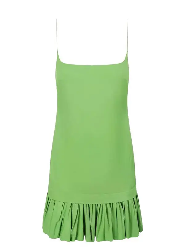 Staud Ari Ruffled Dress - Green
