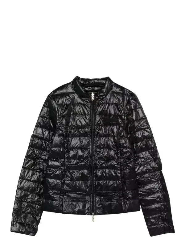 Patrizia Pepe Quilted Zip-front Jacket - Black
