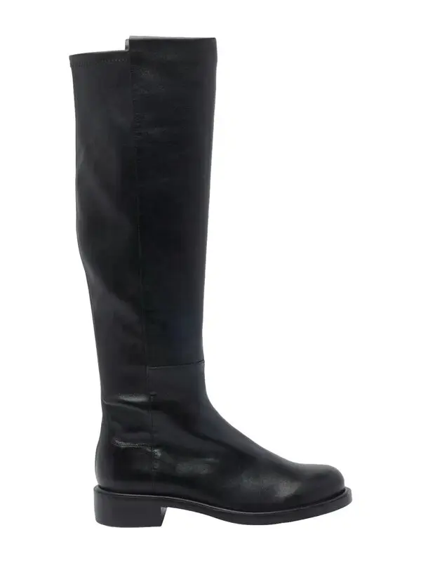 STUART WEITZMAN Leather Knee High Boots - Black