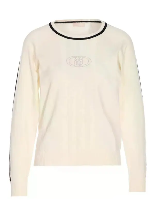 Liu Jo Crystal-embellished Knit Sweater - Neutrals