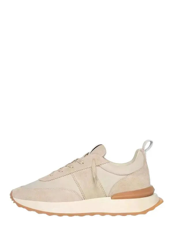 Manière De Voir Monaco Suede Panel Sneakers - Neutrals