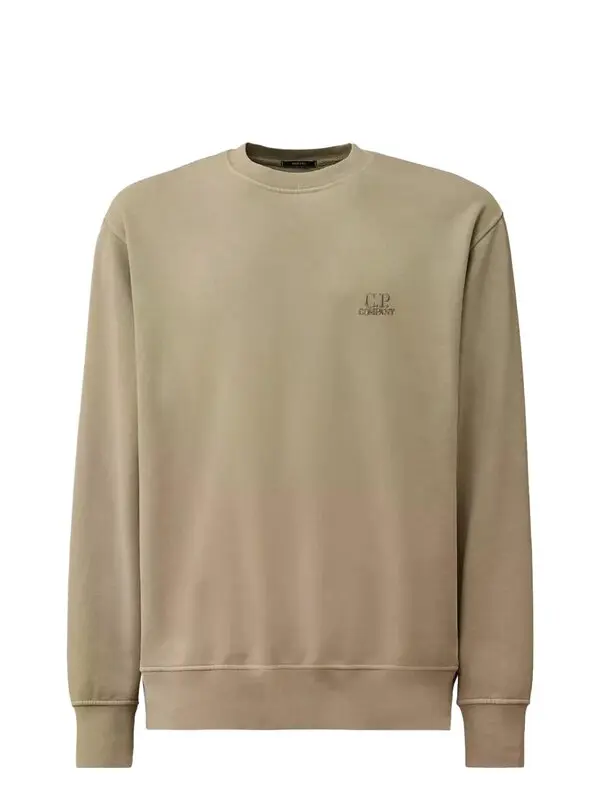 C.P. COMPANY Logo-embroidered Sweatshirt - Neutrals