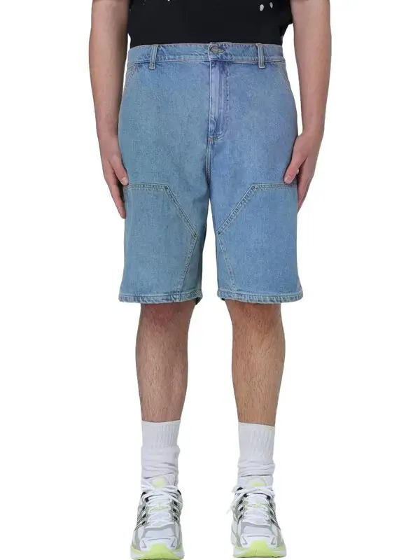 BARROW Utility-pocket Denim Shorts - Blue