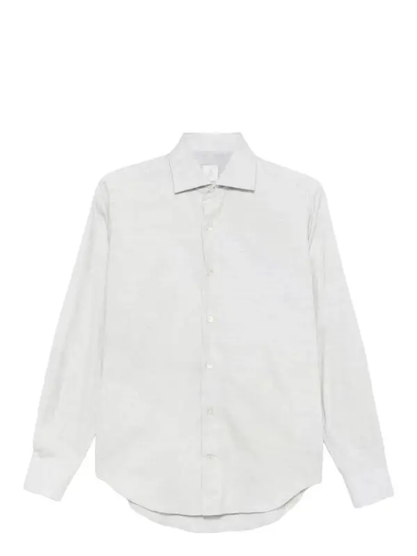 Eleventy Long-sleeve Button-up Shirt - Grey
