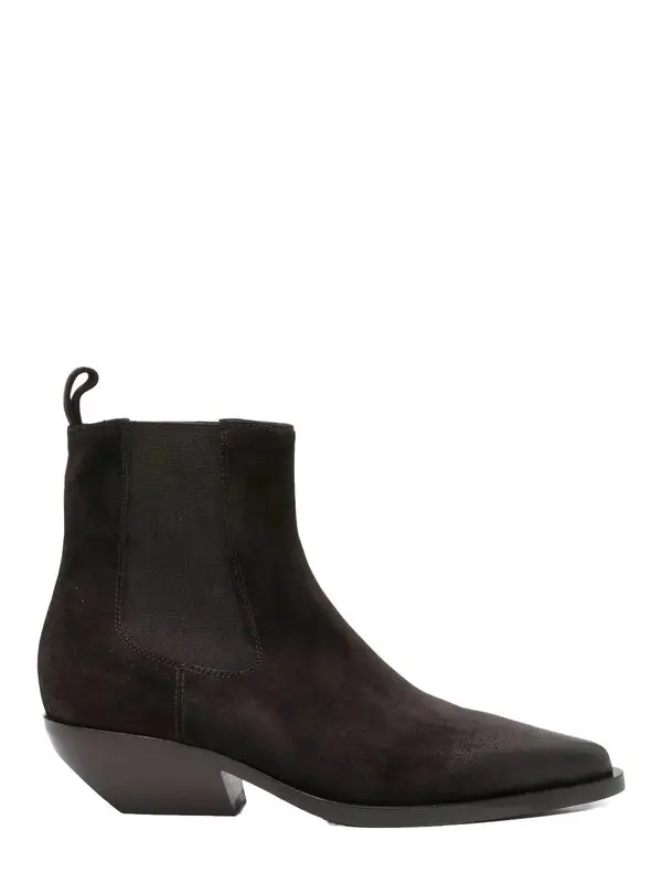 Elena Iachi Pointed-toe Heeled Chelsea Boots - Brown