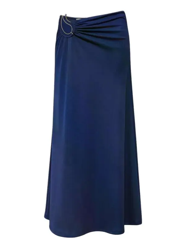 Christopher Esber Ruched Ring-detail Skirt - Blue