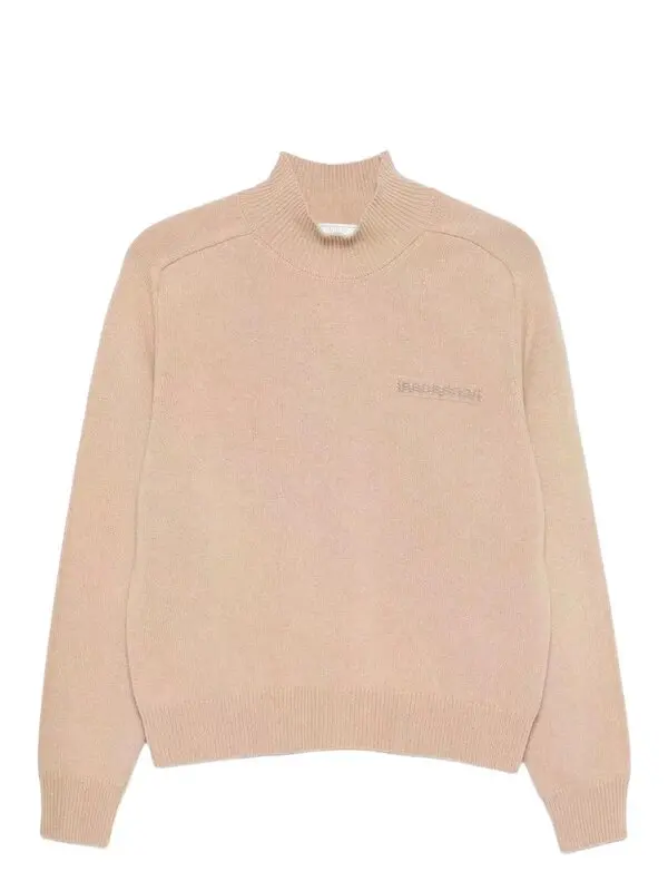 Peserico High-neck Embellished Sweater - Neutrals