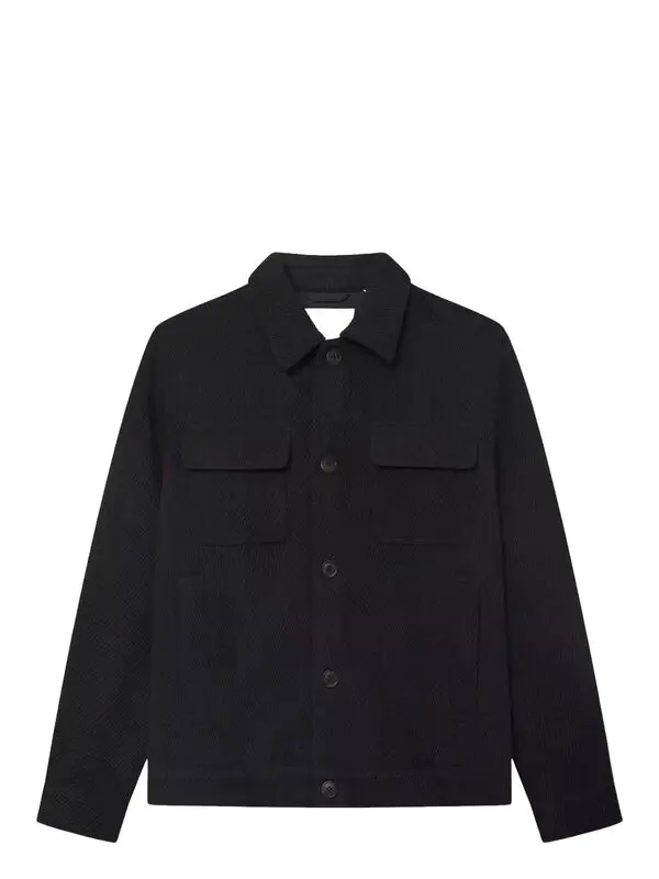 LES DEUX Nash Twill Shirt Jacket - Black