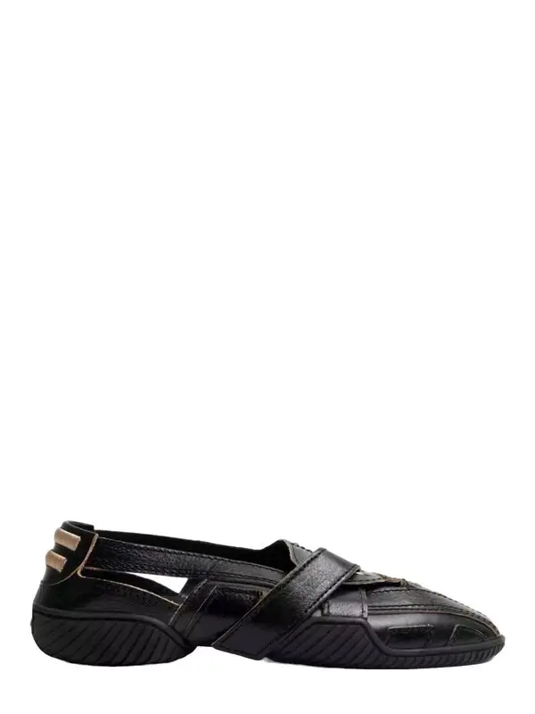 MIISTA Loda Leather Ballet Flats - Black
