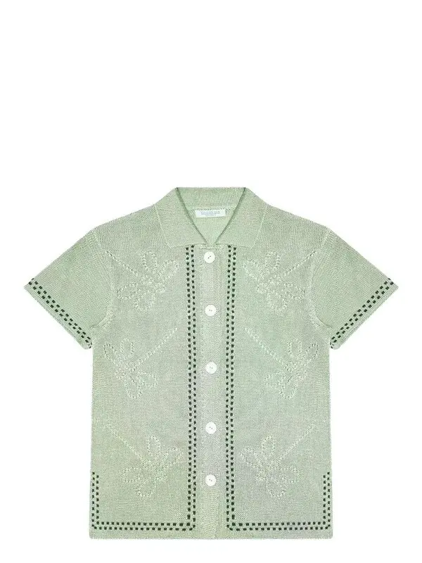 Calle Del Mar Garden Party Knitted Shirt - Green