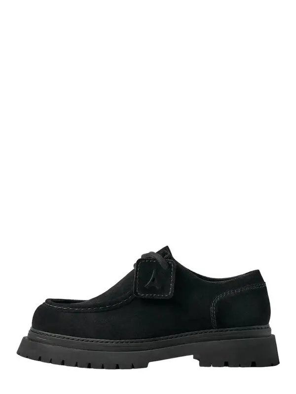 Manière De Voir L'atelier Suede-leather Lace-up Shoes - Black