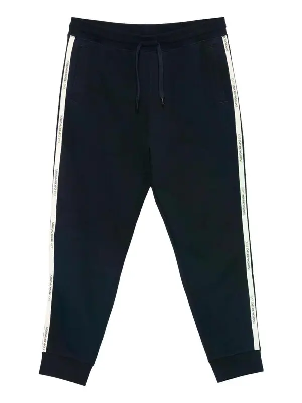 Emporio Armani Logo-tape Track Pants - Black