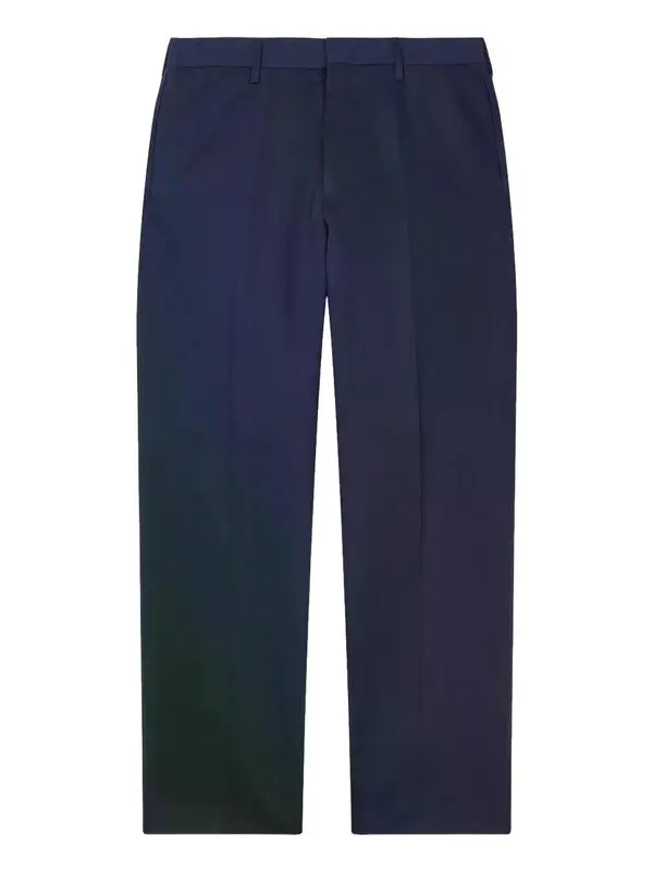 Paul Smith Flat-front Belt-loops Trousers - Blue