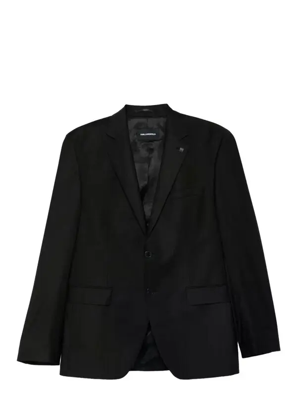 Karl Lagerfeld Clever Wool Blazer - Black