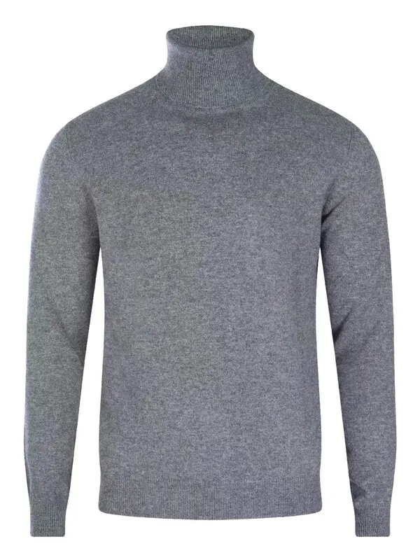Malo Turtleneck Long-sleeve Sweater - Grey
