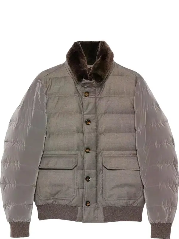 MOORER Fantoni Quilted Jacket - Grey