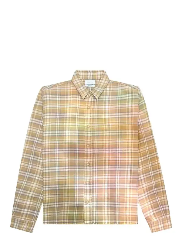 John Elliott Frayed Check-pattern Shirt - Neutrals