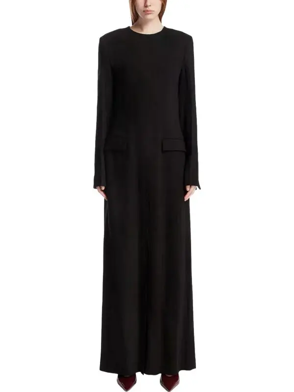 TOTÊME Long-sleeve Maxi Dress - Black