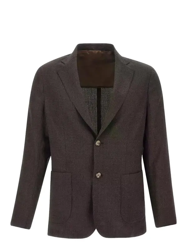 BARBA NAPOLI Single-breasted Blazer - Brown