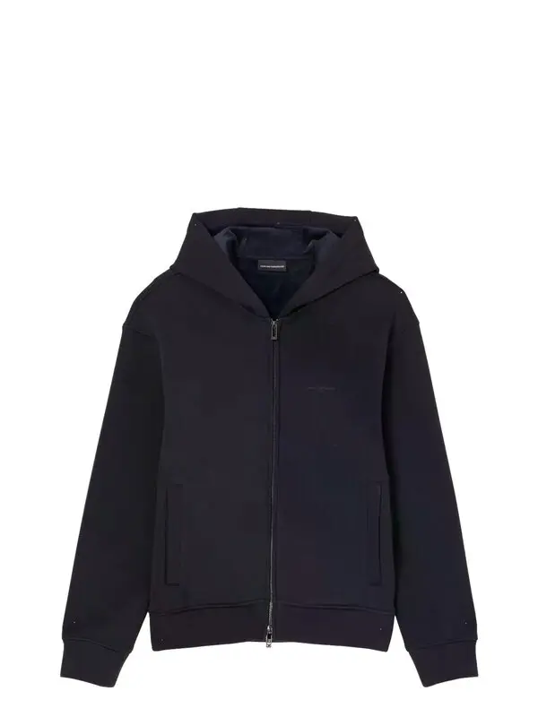 Emporio Armani Zip-up Hoodie - Black