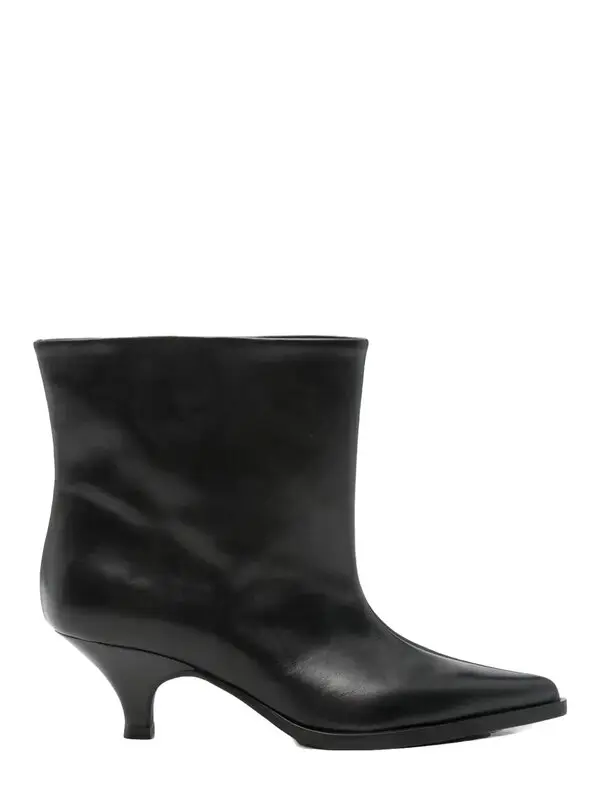 Elena Iachi Pointed-toe Ankle Boots - Black