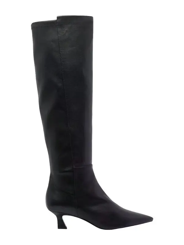 STUART WEITZMAN 50mm Pointed-toe Knee-high Boots - Black