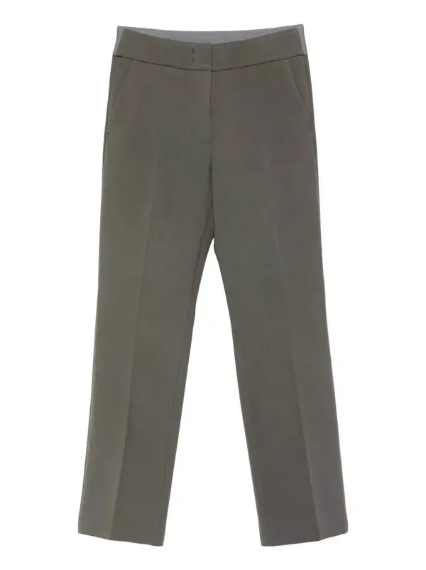 Peserico Flat-front Side-pocket Trousers - Grey