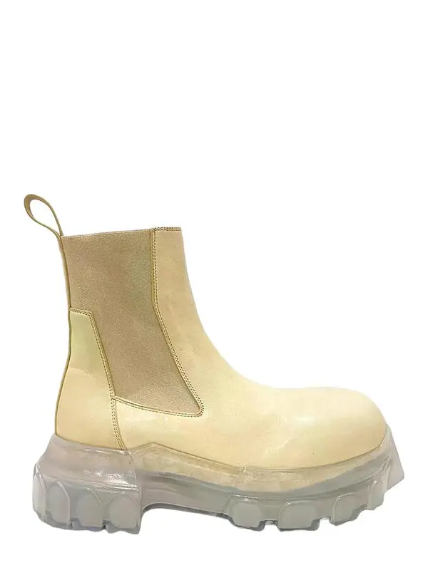 Rick Owens Beatle Bozo Tractor Chelsea Boots - Neutrals