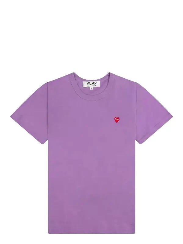 Play Comme Des Garcon Small Heart Short-sleeve T-shirt - Purple
