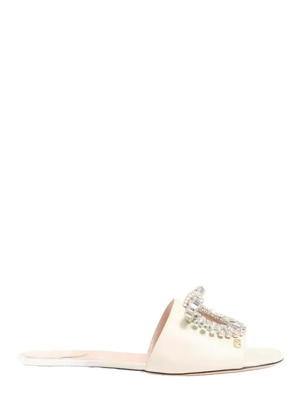 Valentino Garavani Adamantine Crystal-embellished Sandals - White