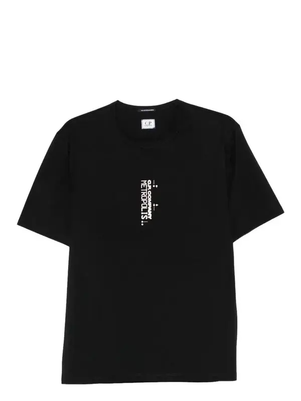 C.P. COMPANY Graphic Print T-shirt - Black