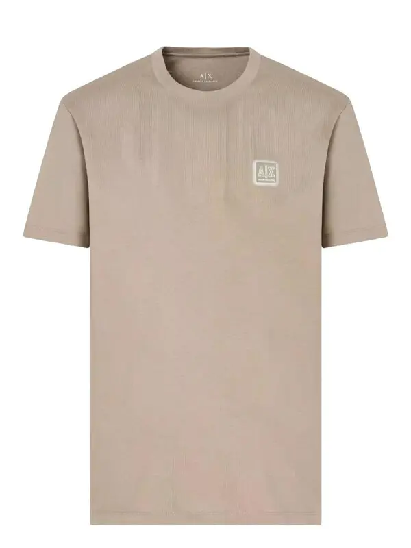 Armani Exchange Logo-patch T-shirt - Neutrals