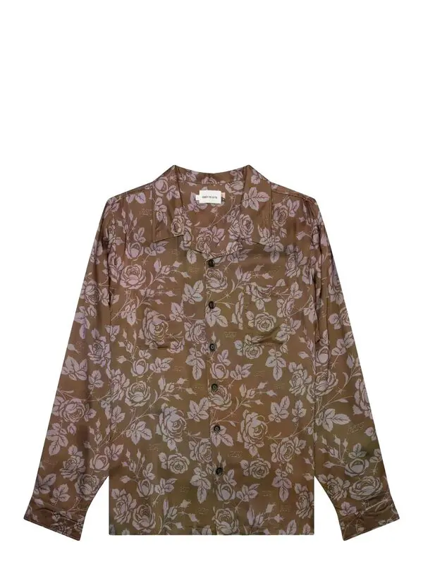HONOR THE GIFT Rose-print Woven Shirt - Brown