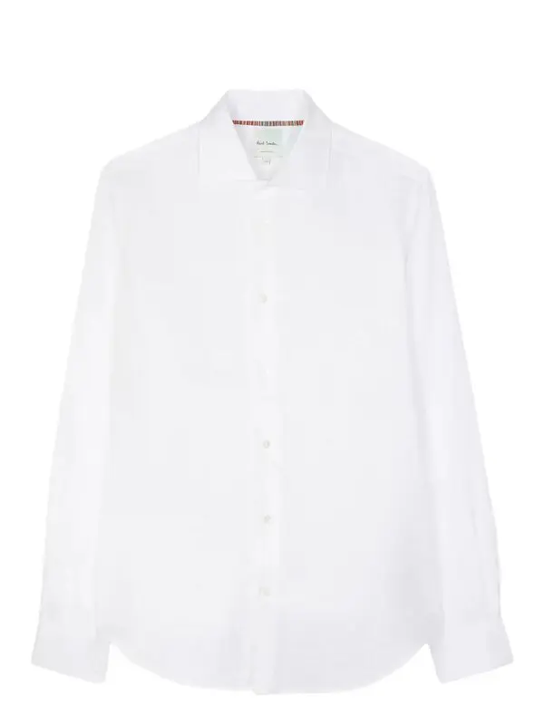Paul Smith Long-sleeve Linen Shirt - White