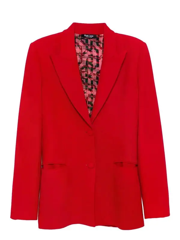 BLAKLACE Single-breasted Blazer - Red