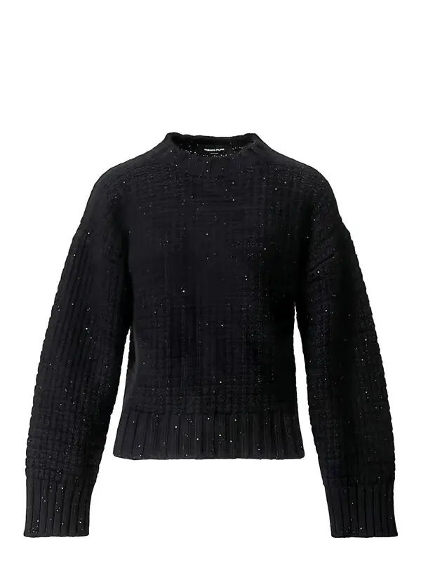 Fabiana Filippi Waffle-knit Sweater - Black