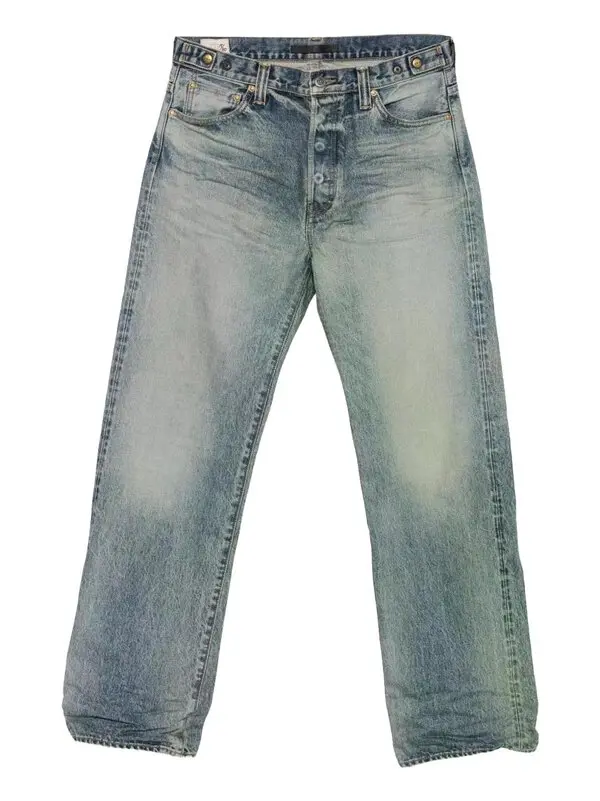 Mastercraft Union Faded-effect Five-pocket Jeans - Blue
