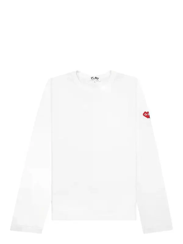 Play Comme Des Garcon X The Artist Invader Long-sleeve T-shirt - White