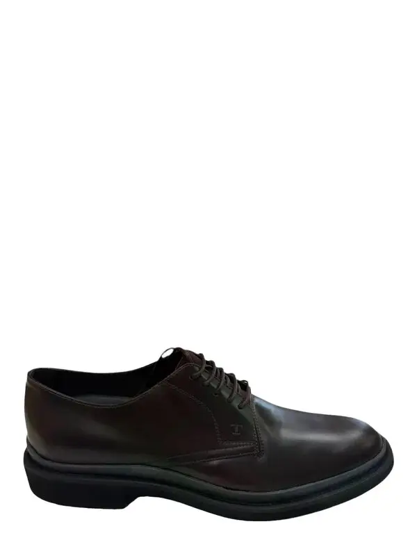TOD'S Lace-up Leather Oxford Shoes - Brown