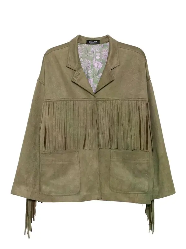 BLAKLACE Fringe Jacket - Green