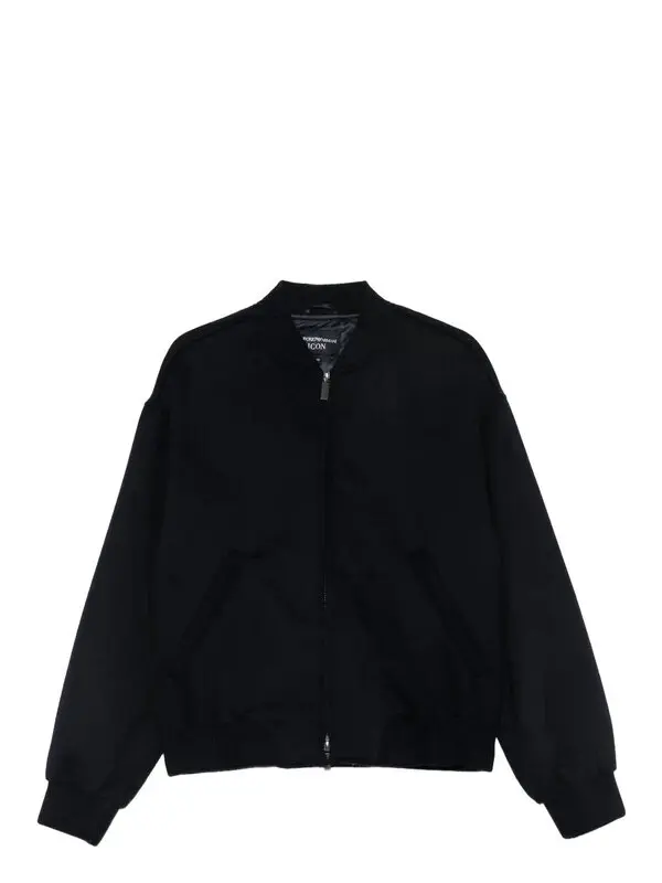 Emporio Armani Zip-front Bomber Jacket - Blue