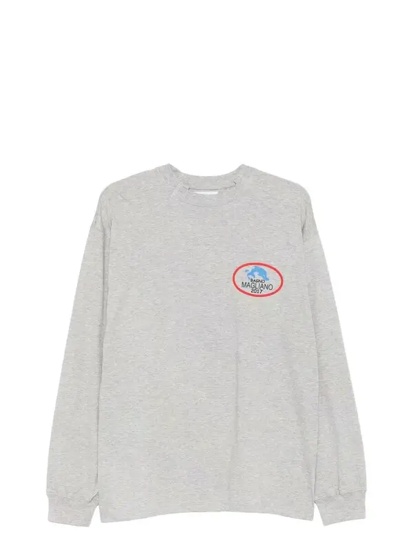 MAGLIANO Logo-motif Long-sleeve Sweatshirt - Grey