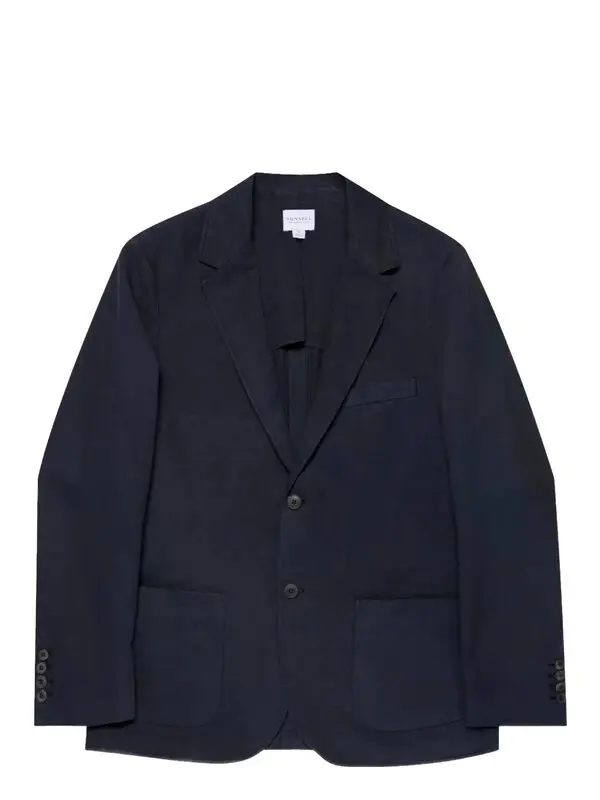 Sunspel Three-button Patch-pocket Blazer - Blue
