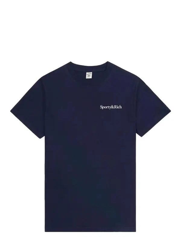 SPORTY & RICH Logo-print T-shirt - Blue