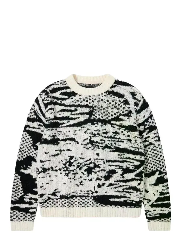 Edwin Abstract-pattern Sweater - White