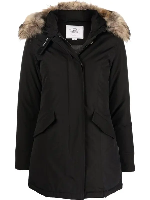 Woolrich Arctic Raccoon Parka - Black
