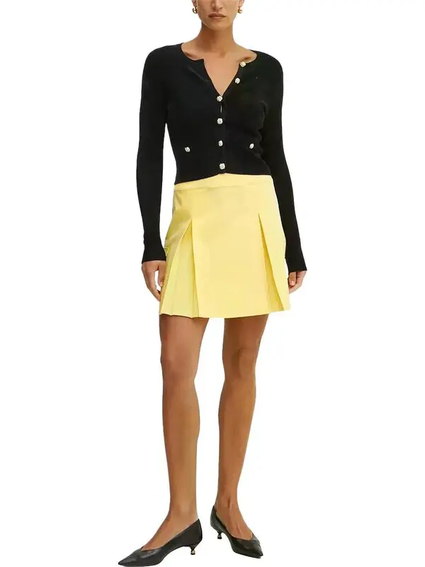 Liu Jo Pleated A-line Skirt - Yellow
